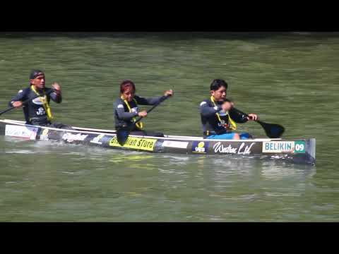 Ruta Maya 2018 First paddlers arrive at Iguana Creek Bridge