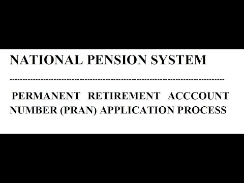 NPS - PRAN APPLICATION PROCESS