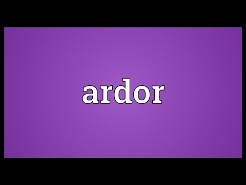Ardor Meaning
