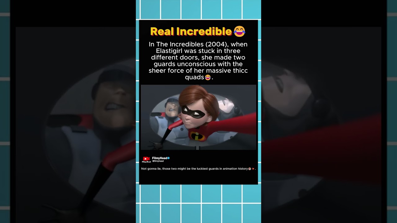 In The Incredibles (2004), Elastigirl pulls off a great move😭💥.