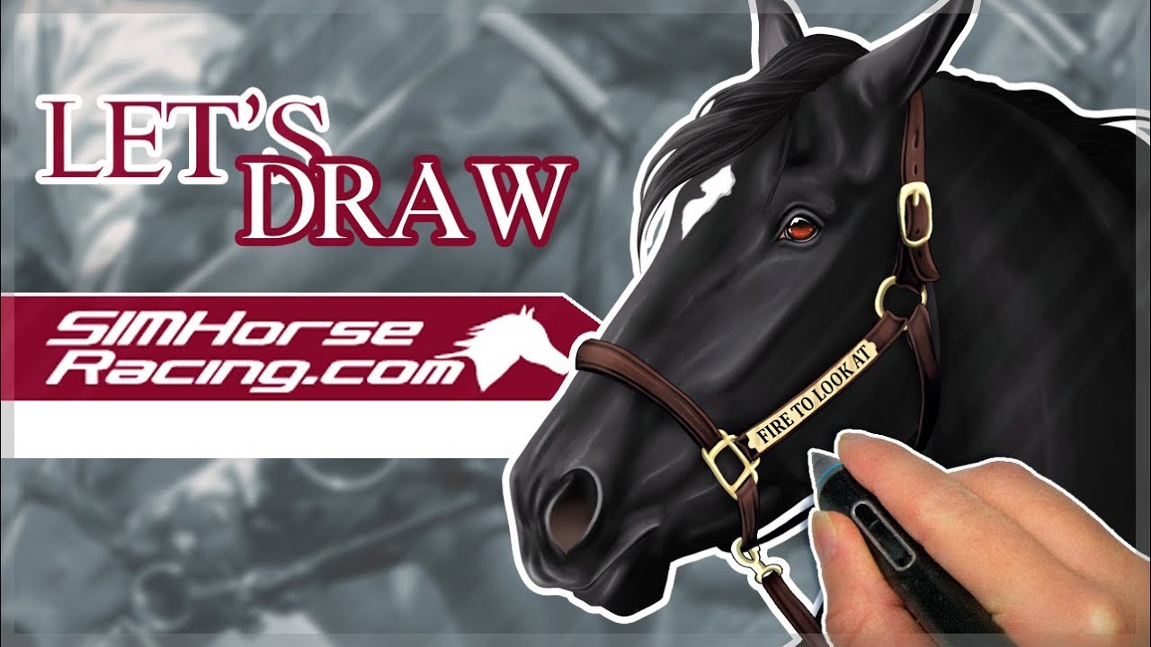 Drawing a Thoroughbred Portrait- Simhorseracing.com