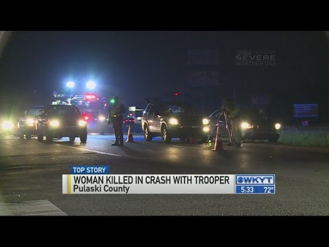 Woman killed, KSP trooper injured after Pulaski County crash