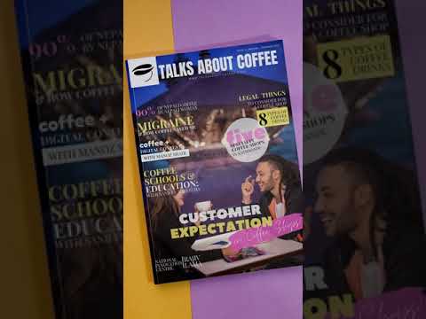 Coffee magazine design