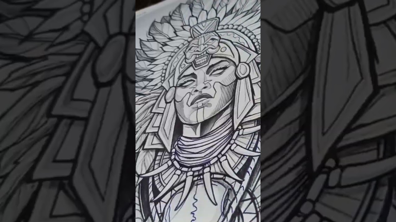 Stencil/Aztec @bossratattoo