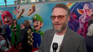The Super Mario Bros. Movie: Seth Rogen "Donkey Kong" Red Carpet ...