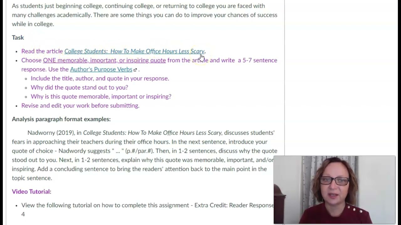 Extra Credit: Reader Response 4
