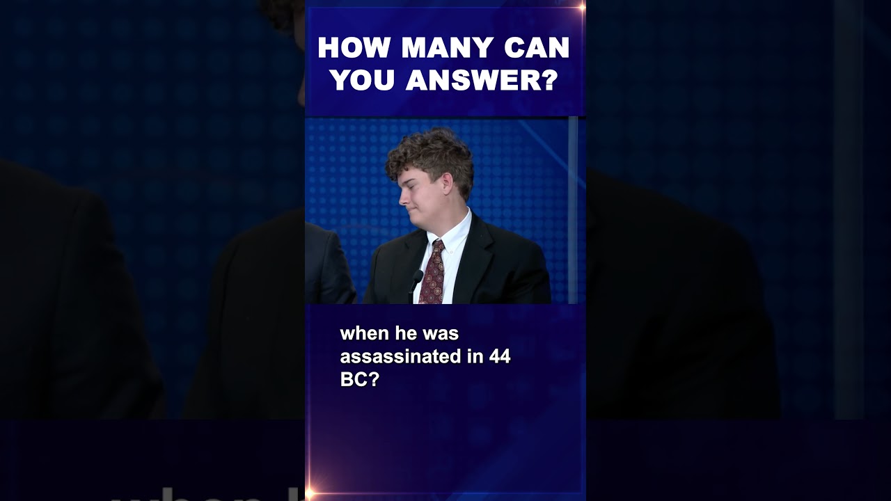 Trivia questions from It's Academic!