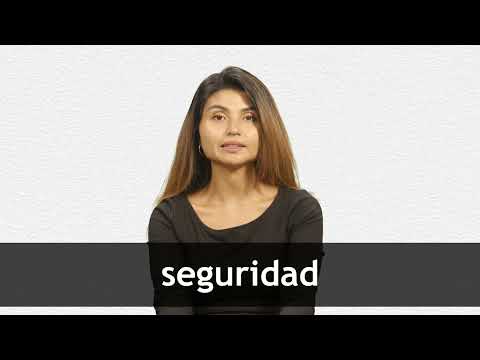 English Translation of “SEGURIDAD” | Collins Spanish-English Dictionary