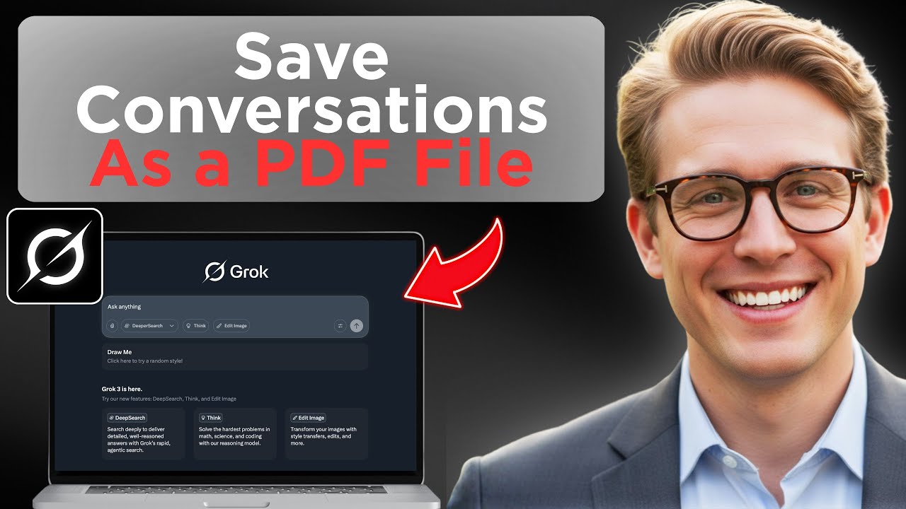 How to save Grok conversations as a pdf file (FULL GUIDE 2025)
