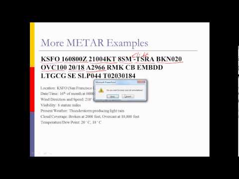 5 METAR example KSFO