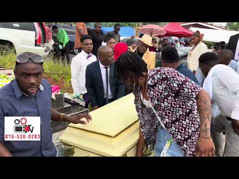 Graveside for “ Sharon May Hills”Thompson Town, Trelawny