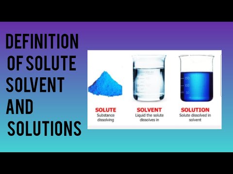 Definitions of solute solvent and Solutions |Science |Definitions #science #definition