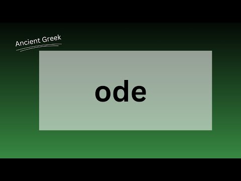 Ode | Definition, Origin and Significance in Ancient Greek Poetry