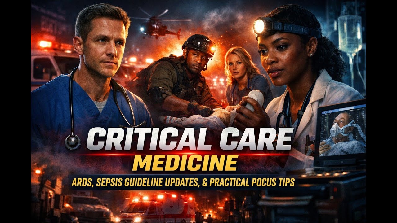 89🏥 Critical Care Medicine Introduction 📚 ARDS, Sepsis Guideline Updates, & Practical POCUS Tips! 🩺✨