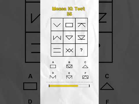 Mensa IQ Test 35