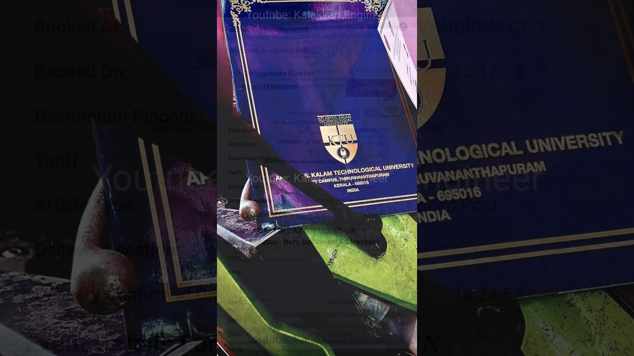 How to TRACK KTU Btech Degree Certificate..(full video)