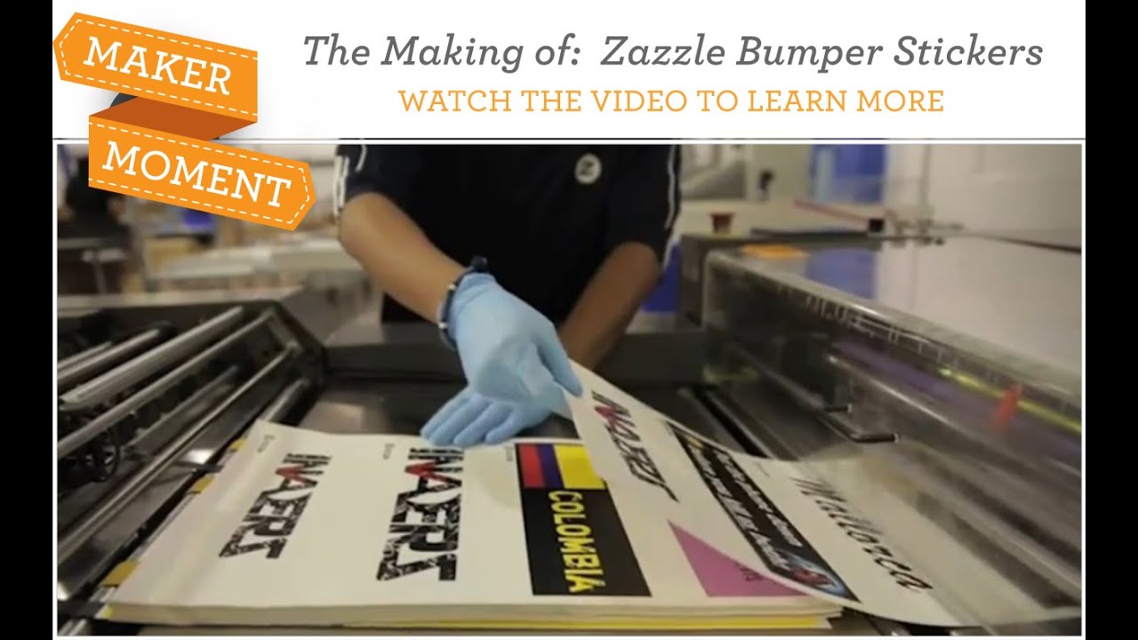 Maker Moment - Zazzle Bumper Stickers