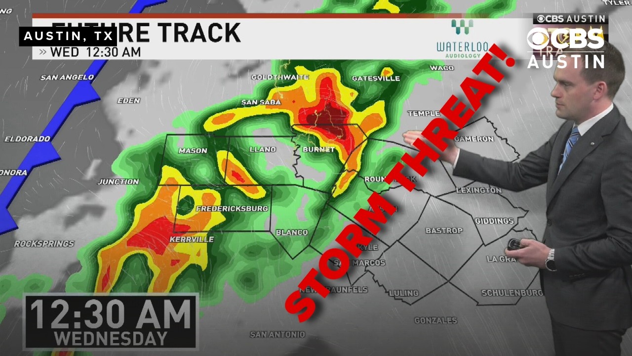 Severe storms coming to Central Texas