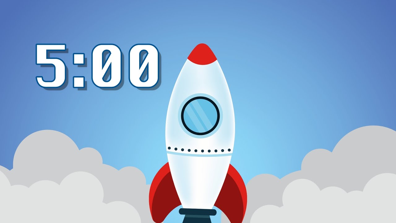 5 Minute Timer Blast Off (Rocket / Space / Music)