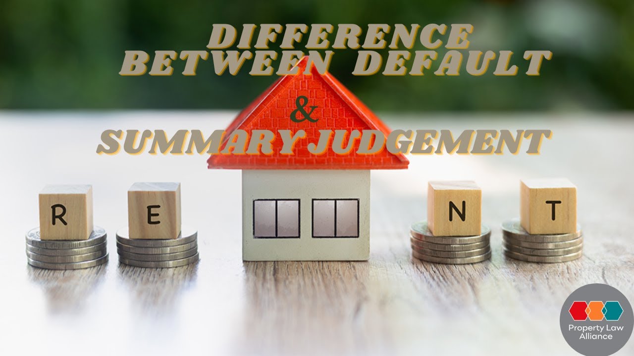 What Is The Difference Between Default And Summary Judgement?