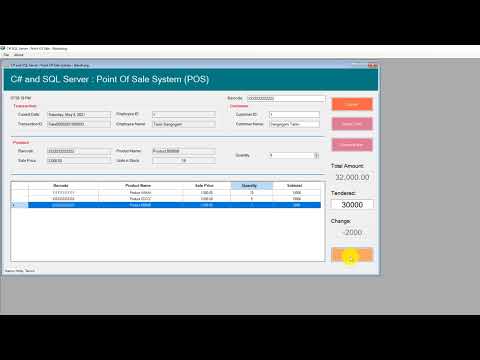 Build a POS System in C# with SQL Server (ADO.NET) – Full 4K Hands-on Course | (Part 2/2)