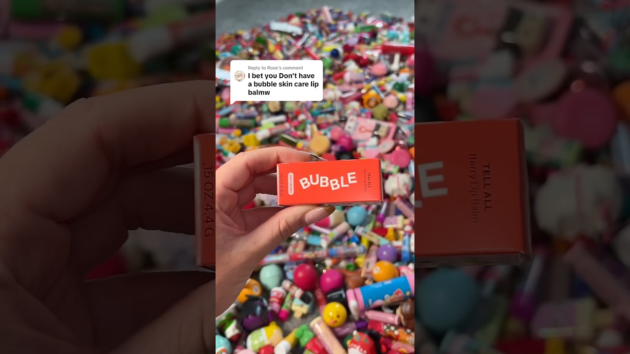 “I BET YOU DON’T HAVE A BUBBLE SKINCARE LIP BALM” 👄🫧 #shorts