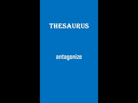 antagonize | Thesaurus | Synonyms | English Practice for Fluency | Vocabulary Development #shorts