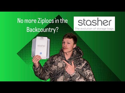 SUSTAINABLE BACKCOUNTRY FOOD STORAGE! Stasher Bags Unboxing