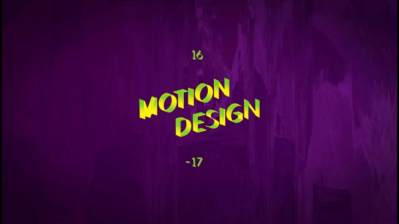 Showreel Motion Design 2016/17