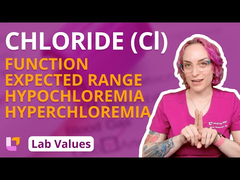 Chloride (Cl): Lab Values - Function, Expected Range, Hypochloremia & Hyperchloremia | @LevelUpRN