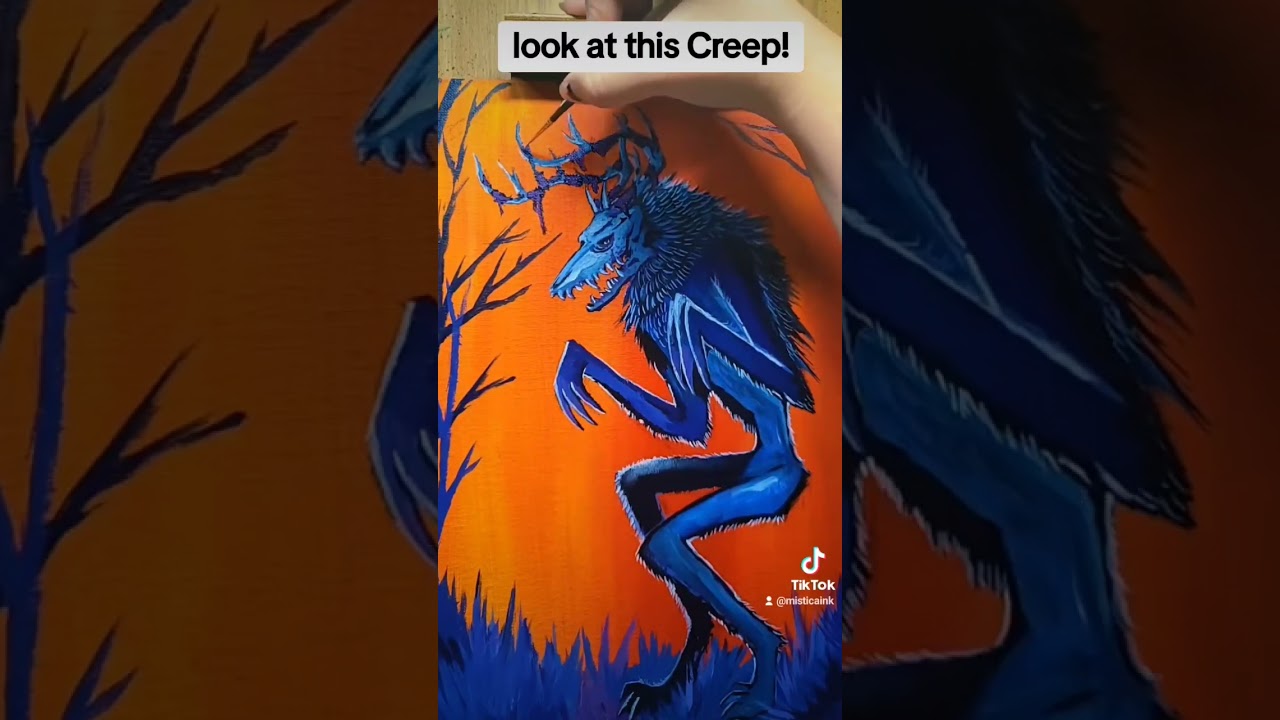 What do you know about wendigo? #wendigo #painting #monster #cryptids