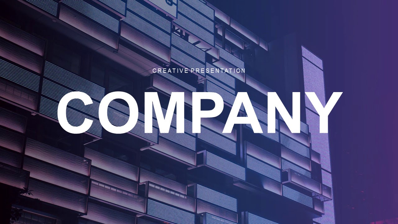 4 in 1 clean company report PowerPoint template