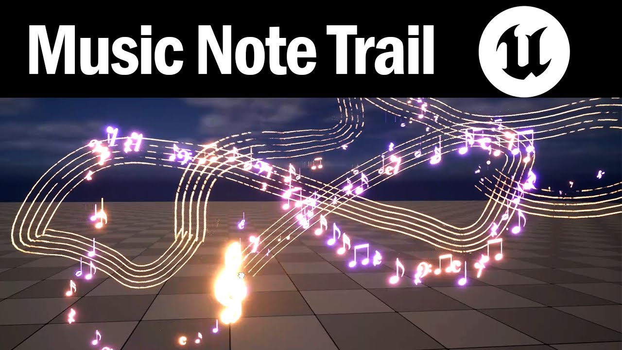 Unreal5 Music note trail particles Niagara Tutorial