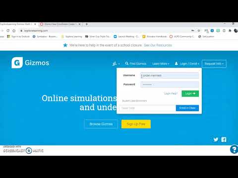 PWMS Science - How To: Log in to Explorelearning Gizmos