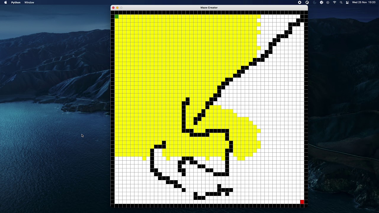 A* pathfinding algorithm (Chebyshev distance)