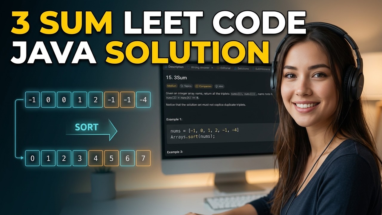 3 sum leet code Java solution how to solve leetcode problems