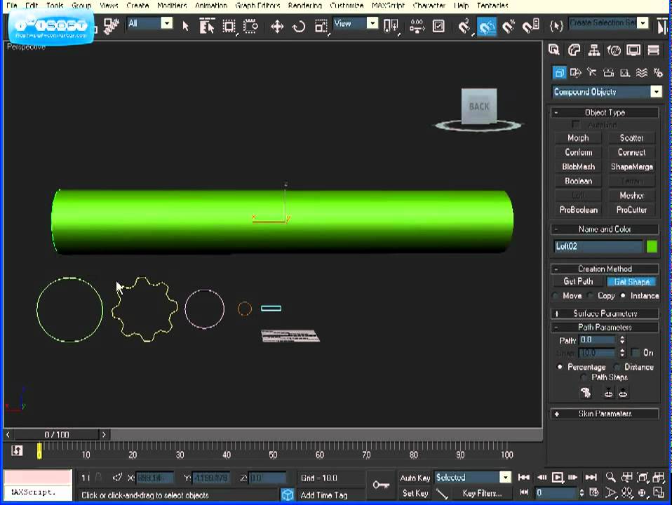 ‪3DS Max Loft Tutorial Screwdriver‬‏ 1