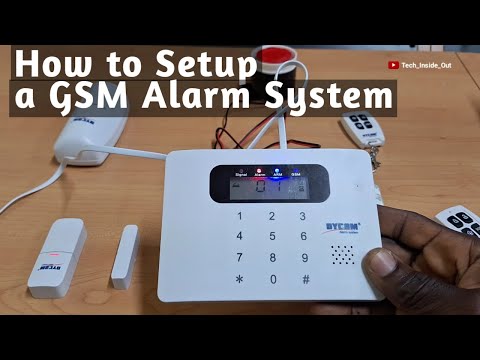 How to setup a GSM intruder alarm system