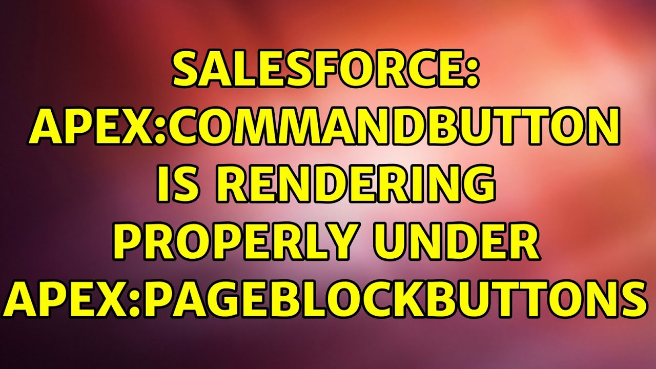 Salesforce: apex:commandButton is rendering properly under apex:pageBlockButtons