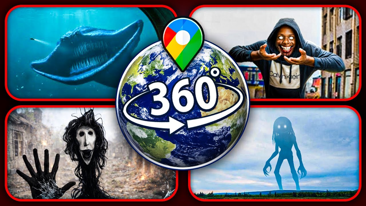 TOP 4: Terrifying Creatures Spotted on Google Earth — VR 360°