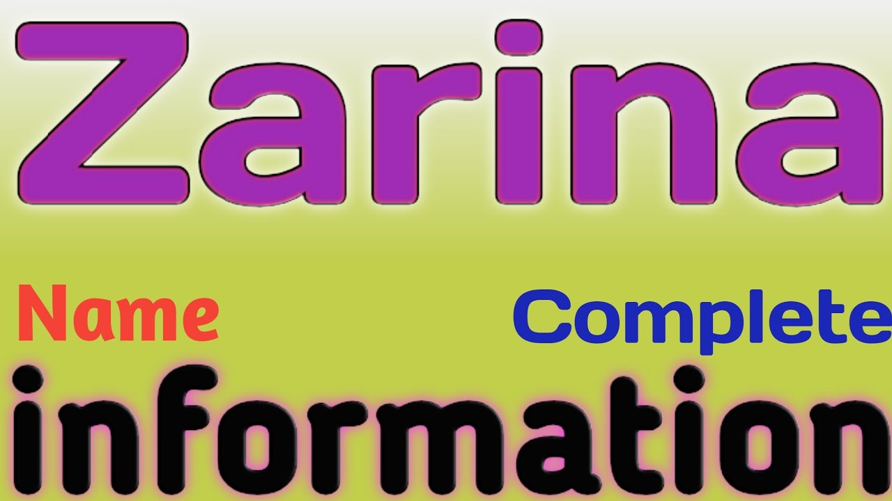 Zarina Name Meaning | Zarina Name Full Details | Zarina Naam Ki Rashi | The Secret of Name