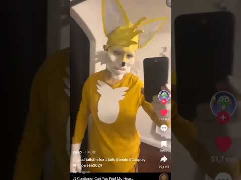 Tails Cosplay 🦊 🧡 💀 #sonic #mewing #tiktok #cosplay #cringe