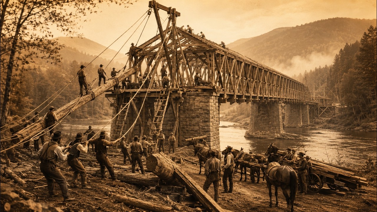 How New England Farmers Built Covered Bridges That Outlasted Steel