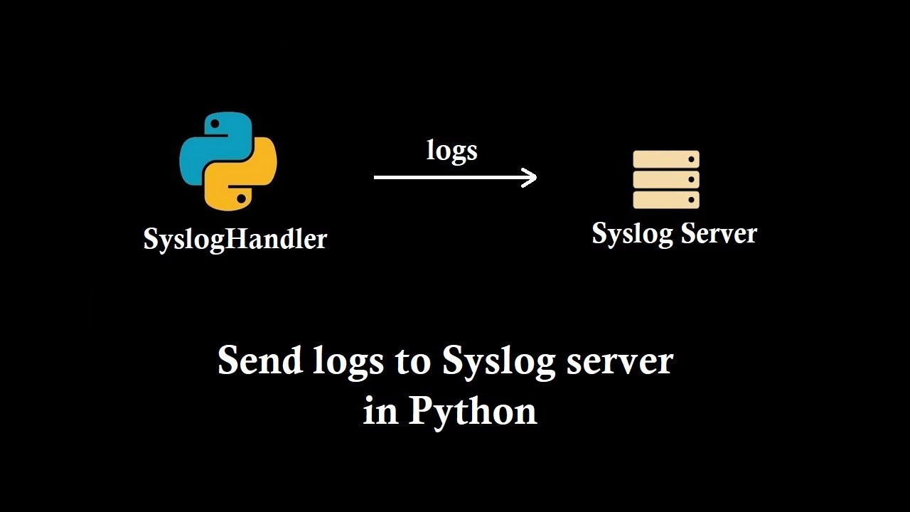 Send logs to Syslog server in Python using SysLogHandler
