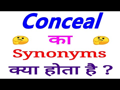 Conceal synonyms | synonyms of Conceal | Conceal synonyms in english