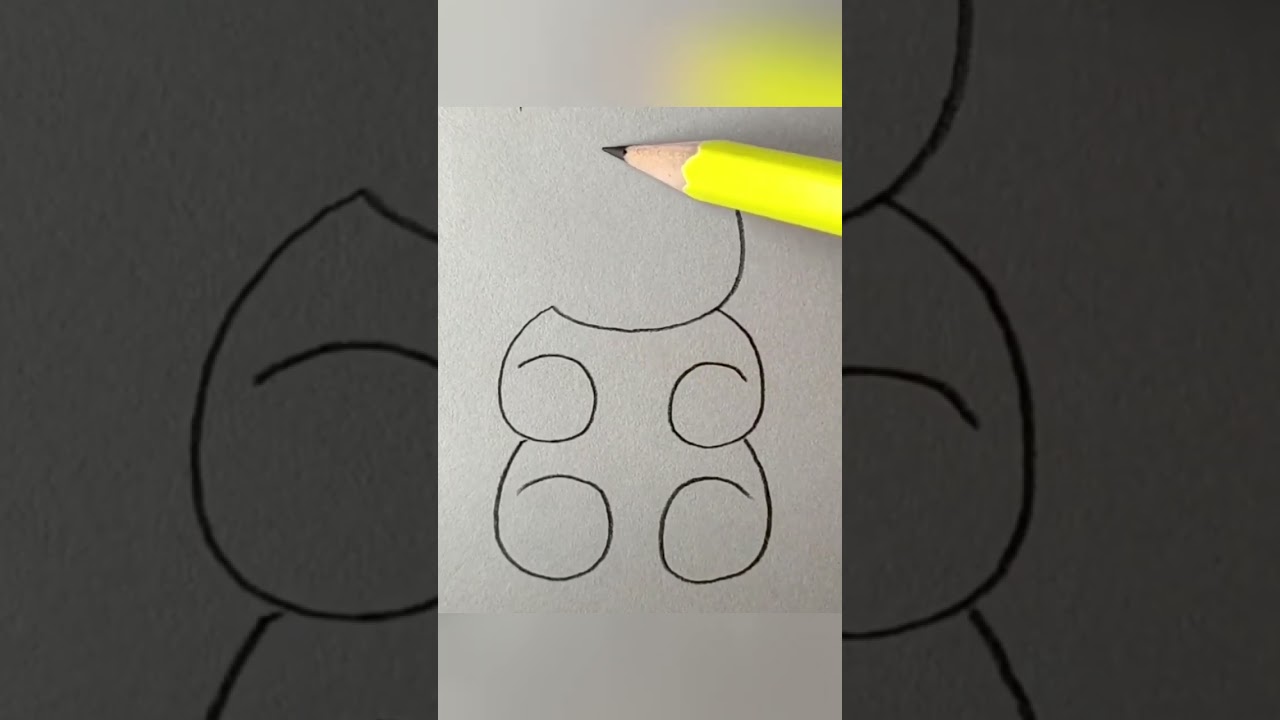 Dibuja un oso con el 6 #dibujo #dibujolapiz #drawing #arte #dibujosfaciles #art #tutorial #dibujos