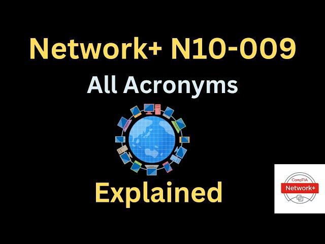 Comprehensive Guide to CompTIA Network+ Acronyms: Understanding Key ...