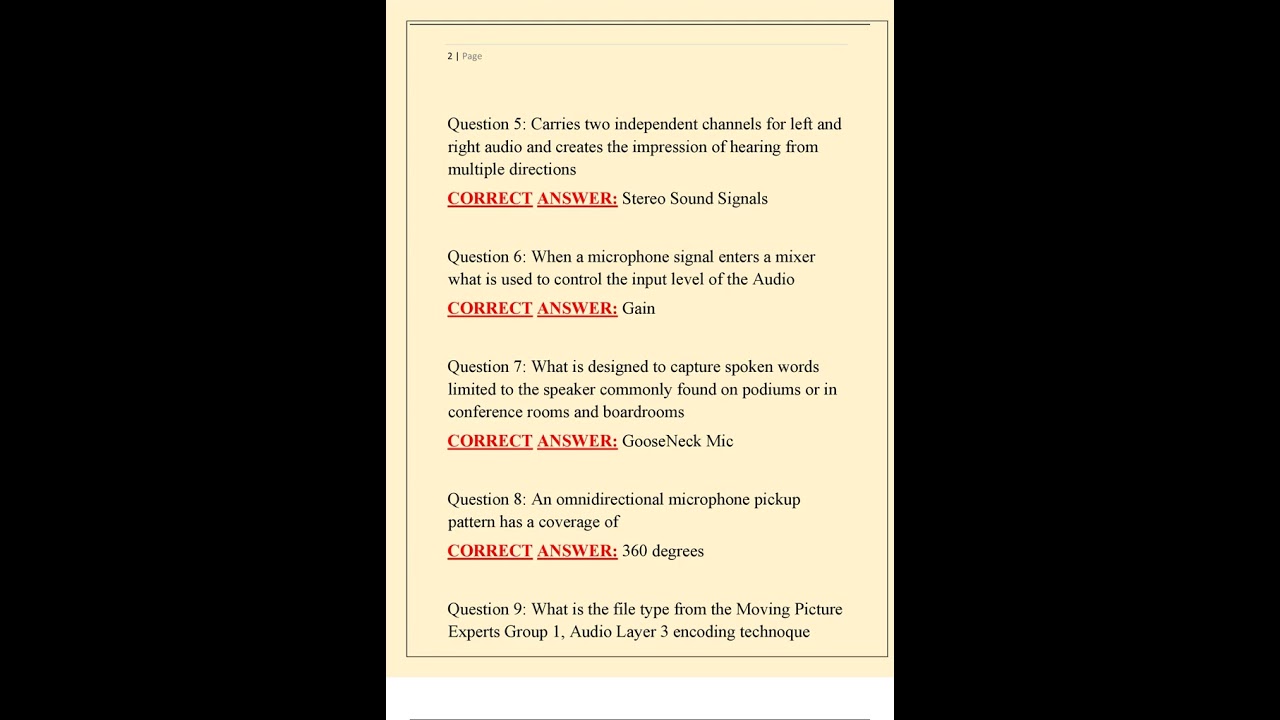 EXTRON AV ASSOCIATE CERTIFICATION EXAM QUESTIONS AND ANSWERS