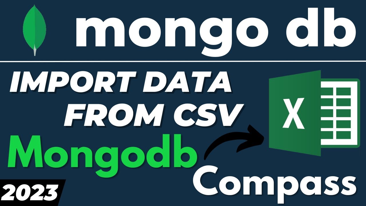 How to Import CSV data and add in Mongodb Compass Database Tutorial