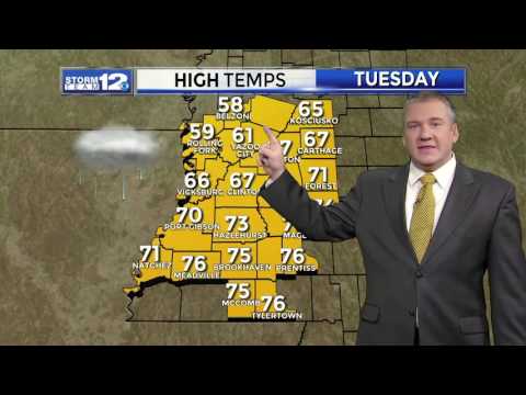 WJTV Weather Forecast for Jackson Mississippi 12262016 PM by Meteorologist Ken South